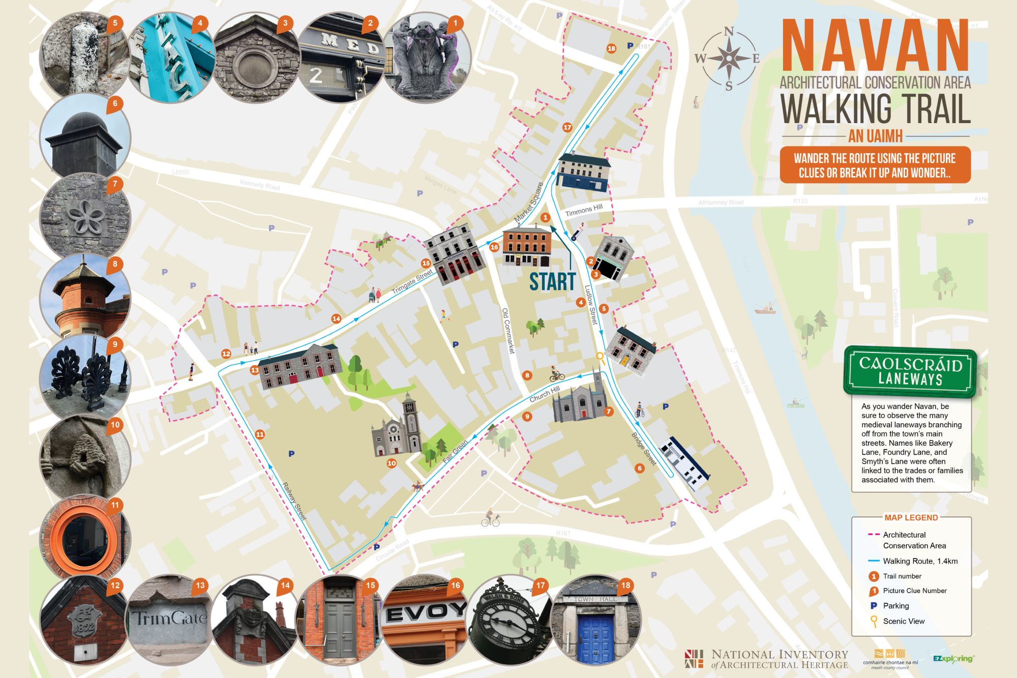 Wonder Wander Walking Trail: Navan - Buildings of Ireland
